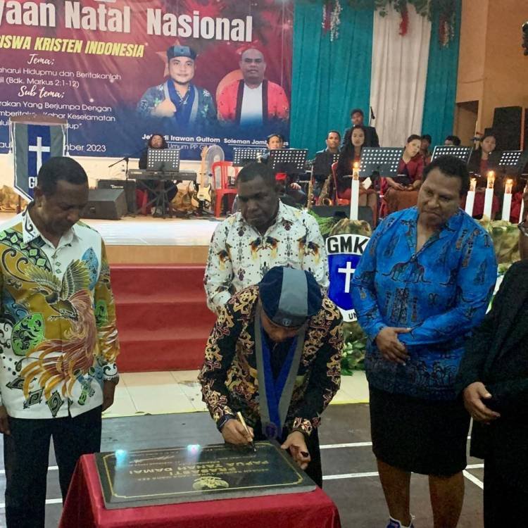GMKI Gelar Perayaan Natal Nasional 2023 di Provinsi Papua Selatan